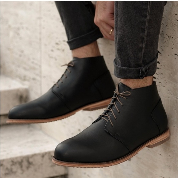 Nisolo | Shoes | Nisolo Everyday Chukka Boots Black Leather Mens 95 Nwb ...